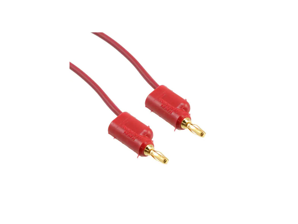 Pomona 1081-12-2 MİNİ BANANA Fişli Ara Kablo (KIRMIZI) - Netes Mühendislik