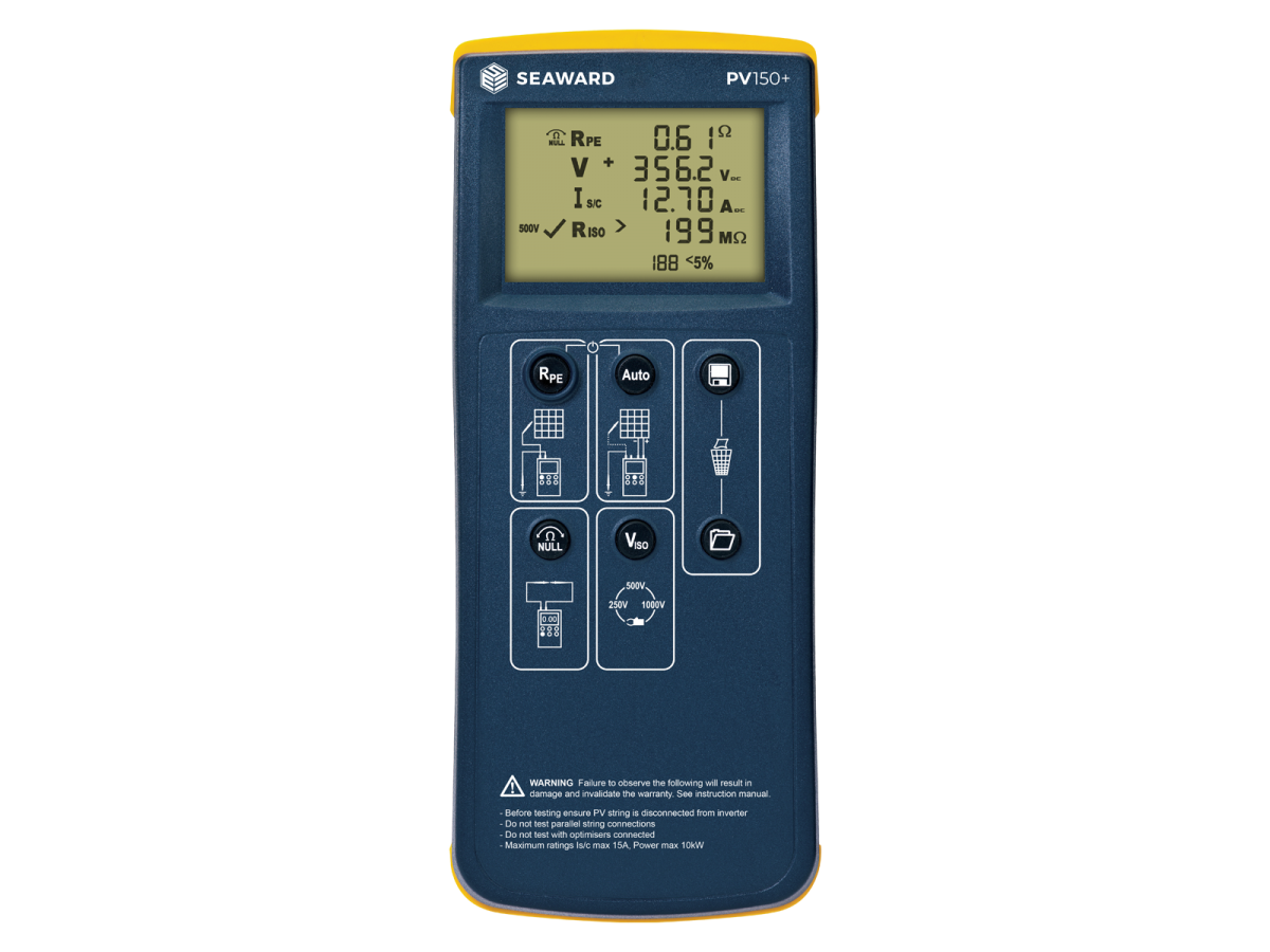 Seaward PV150+ - Solar Tesisat Test Cihazı - Netes Mühendislik